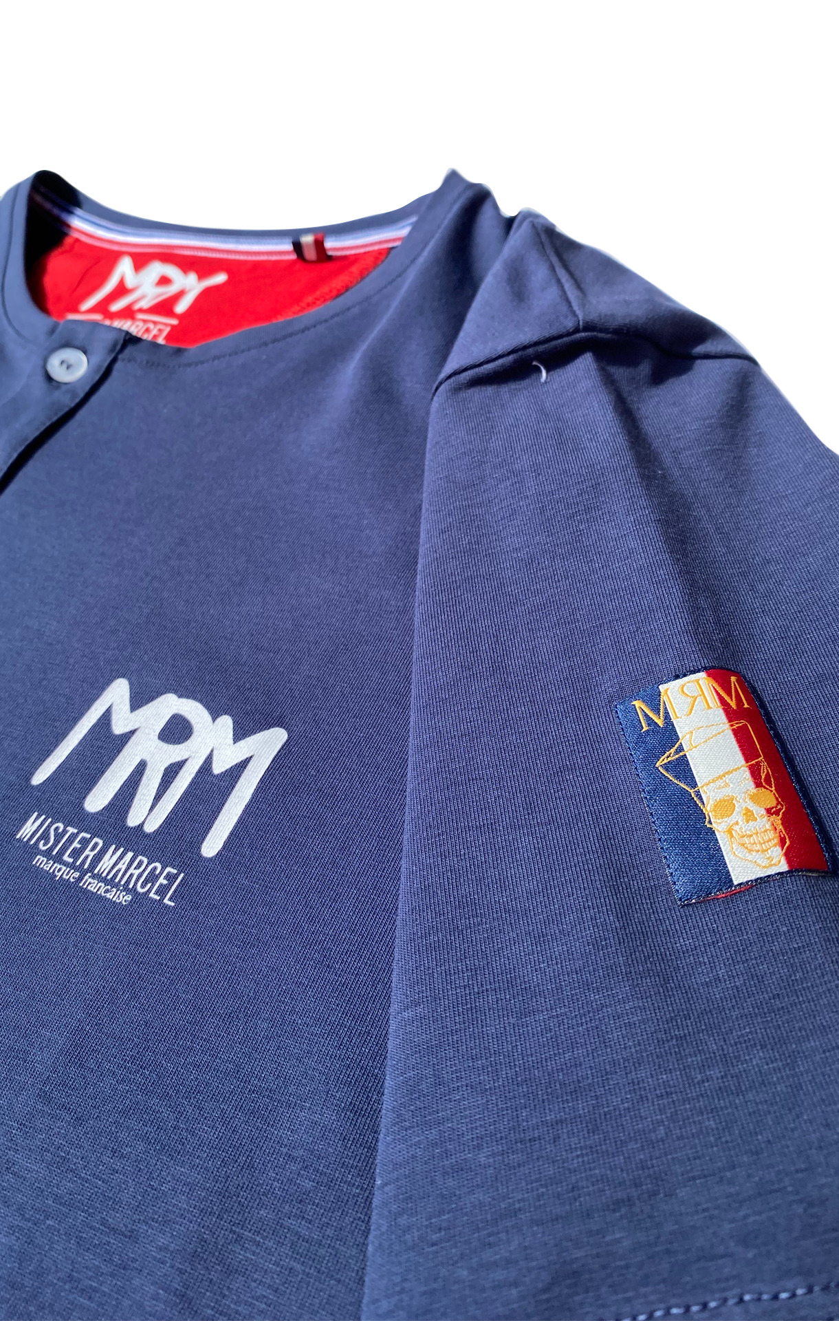 Tee-shirt Manche Courtes homme Mister Marcel TICOSTUME BLEU – LITTLE ...